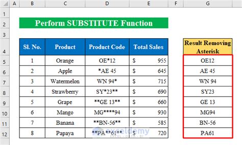 how to remove asterisk in excel 5 simple methods exceldemy