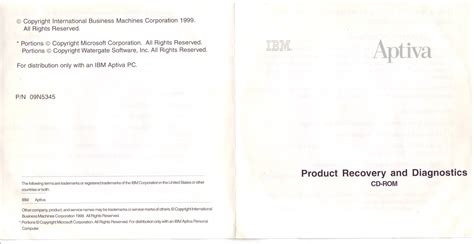 Ibm Aptiva Master Recovery Cd 37l2010 Ibm Free Download Borrow And Streaming Internet