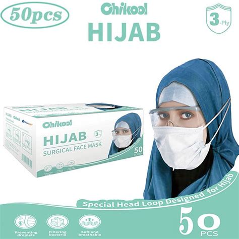 Chikool Hijab Mask 50 Pcs Shopee Malaysia