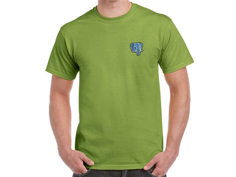 Postgresql T Shirt Green Hellotux Postgresql T Shirt Green Hellotux