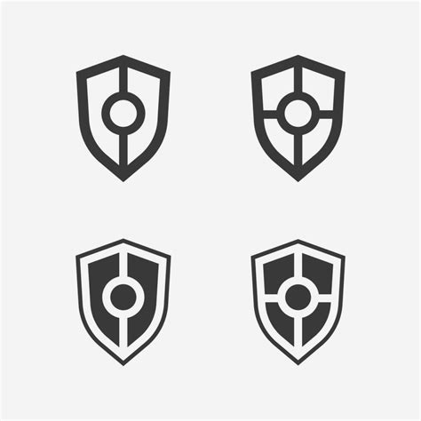 Shield Logo Design Vectorshield Emblem Logo Templatelogosymbol Icon