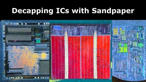 How To Decap Ics With Sandpaper Youtube