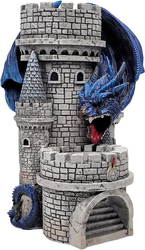 Pearl Blue Dnd Dice Tower For Role Playing Games Dungeons And Dragons