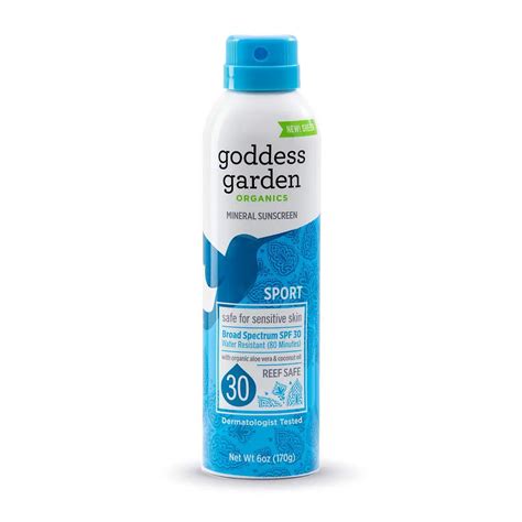 Goddess Garden Sunny Sport Spray Natural Sunscreen Spf 30 Scent Free