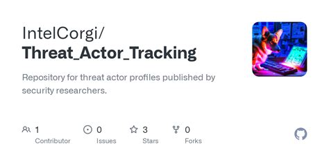 Github Intelcorgithreatactortracking Repository For Threat Actor