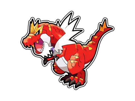 Tyrantrum Cute Anime Sticker Waterproof Vinyl Decal For Laptop Water