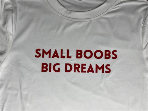 Small Boobs Big Dreams Crop Tshirt Delicate But Deadly