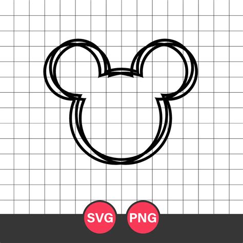 Mickey Head Scribble Svg Mickey Head Svg Disney Svg Png D Inspire