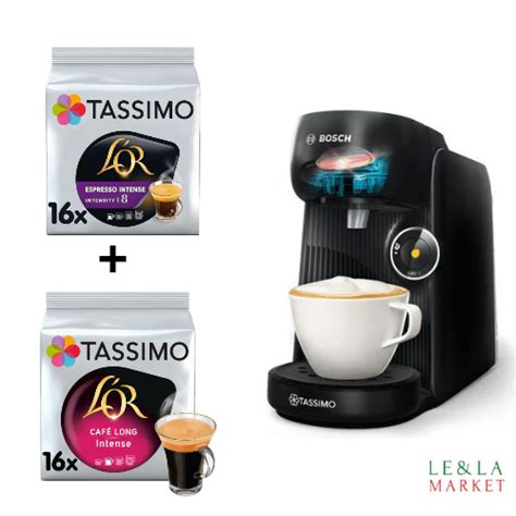 Bosch Tassimo Bundle 1 Machine Finesse Tas16b2 Noir 2 Packs De T