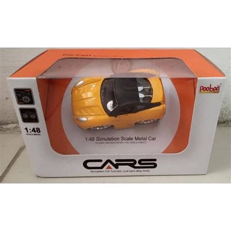 Jual Mainan Pooboo Toys Die Cast Simulation Mini Car Warna Kuning Murah
