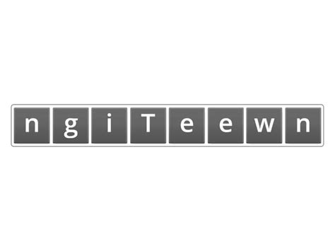 Tweening Anagram