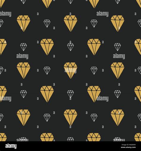 Diamond Seamless Pattern Vector Illustration Hand Drawn Sketched