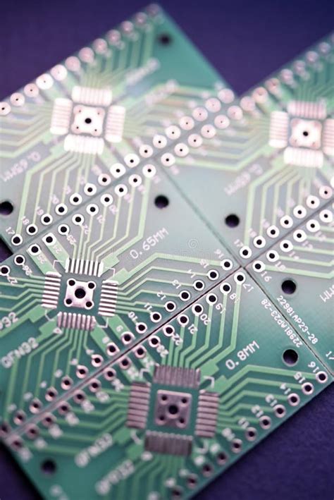 Green Printed Circuit Boards For Soldering Radio Components A Set For