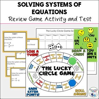 Solving Systems Of Linear Equations Review Activity And Assessment Test