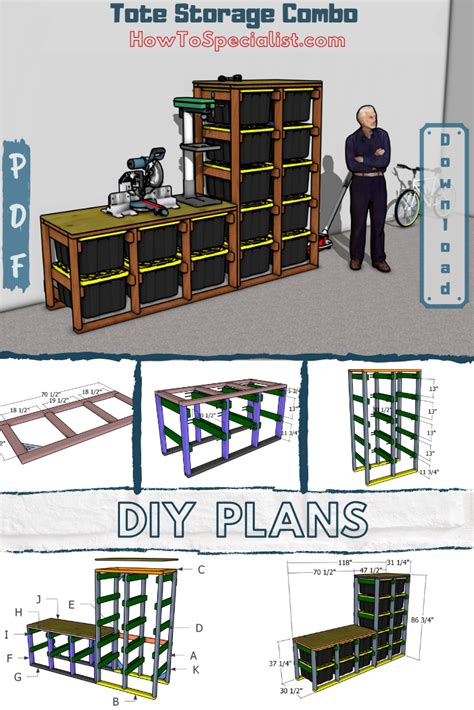 Tote Storage Workbench And Tower Combo Free Diy Plans