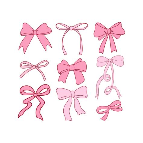 Coquette Ribbon Svg Pink Bow Aesthetic Png Soft Girl Aesthetic