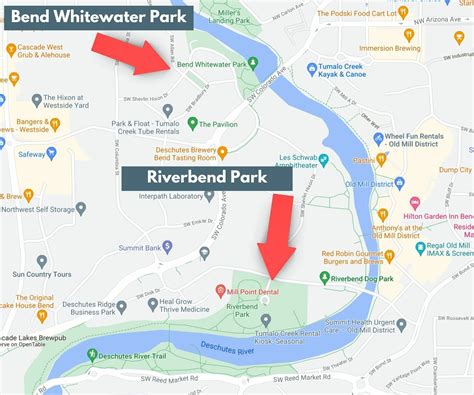 Bend River Float How To Maps Included