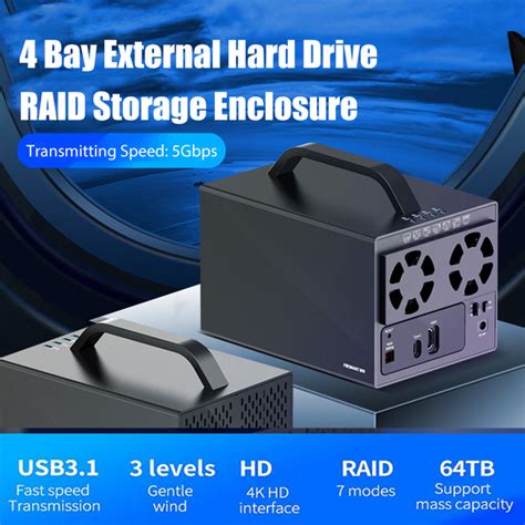 35 Dual Bay External Hdd Enclosure Raid Array Cabinet Sata Hard Disk