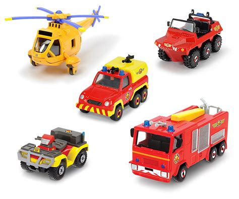 Dickie Toys 203094002 Fireman Sam Vehicles Set Black Toptoy