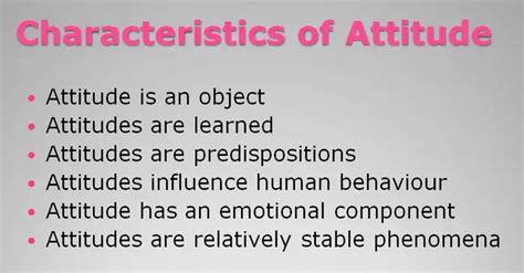 Attitude Meaning Definition Nature Characteristics And Types