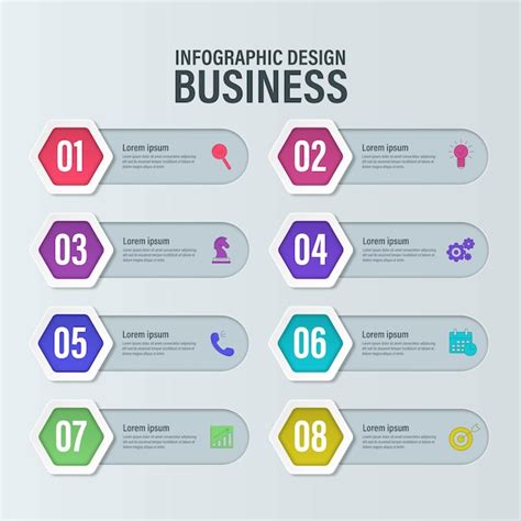 premium vector dynamic set of horizontal infographic step elements