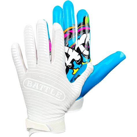 Battle Sports Graffiti23 Doom Youth Football Receiver Gloves Large