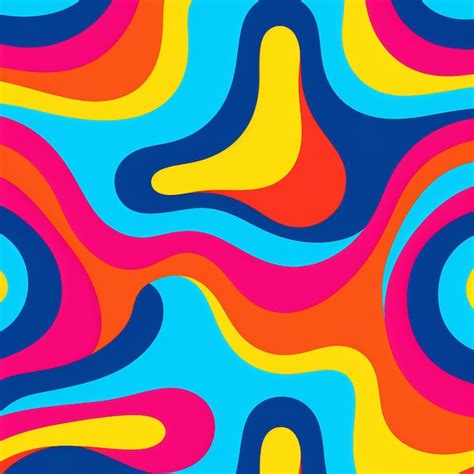 Premium Ai Image A Close Up Of A Colorful Abstract Background With A Wavy Design Generative Ai