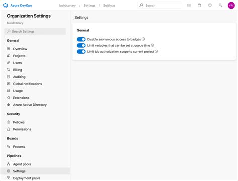 Secure Agents Projects And Containers Azure Pipelines Microsoft Learn