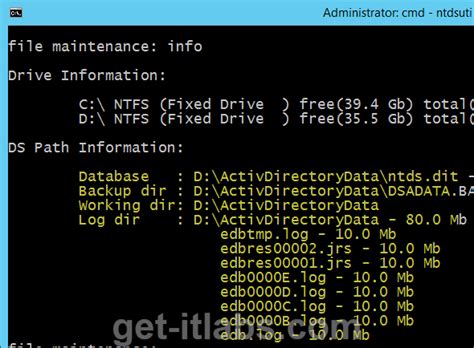 Active Directory Databaseinin Ntdsdit Ve Loglarının Taşınması Get