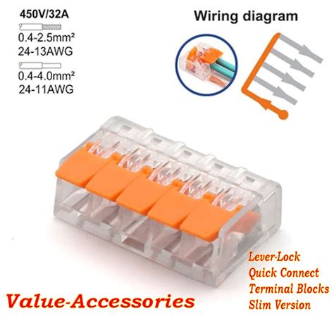 Lever Lock Quick Connect Terminal Blocks