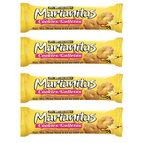 4 Pack La Moderna Marianitas Vainilla Vanilla Cookies Galletas 6 53 Oz