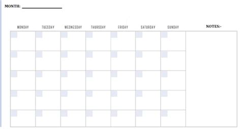 Free Printable Monthly Planner Templates Calendarkart