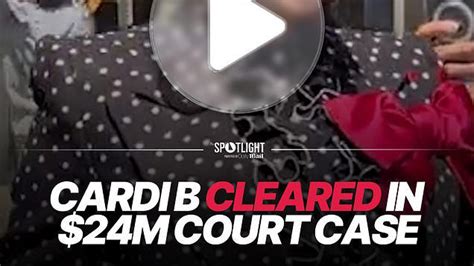 Cardi B Cleared In 24 Million Court Case