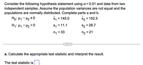 solved consider the following hypothesis statement using