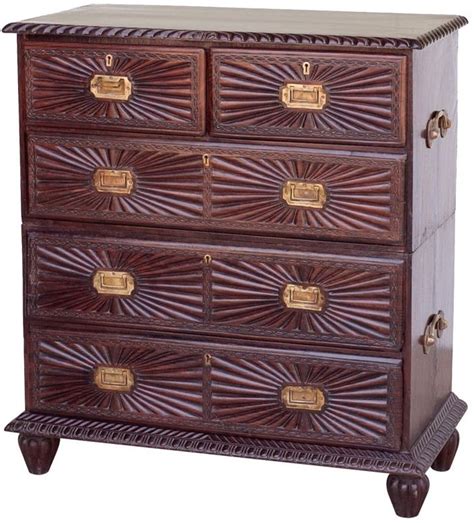 Rustic Wooden Armoire With Brass Knobs