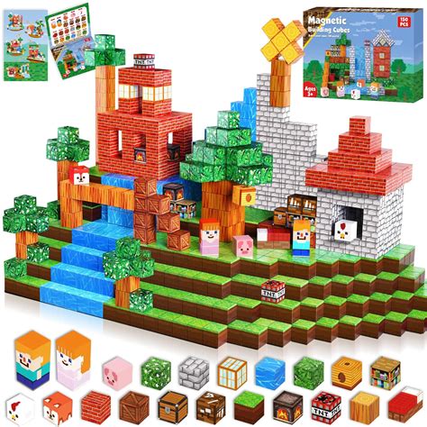 Magnetic Blocks 150pcs Magnetic Building Blocks Magnetic Tiles Stacking