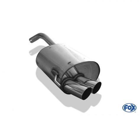 Silencieux Arrière Inox 2x70mm Type 14 Pour Alfa Romeo 147