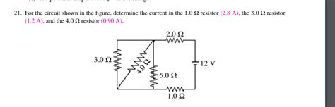 Solved 21 For The Circuit Shown In The Figure Determine