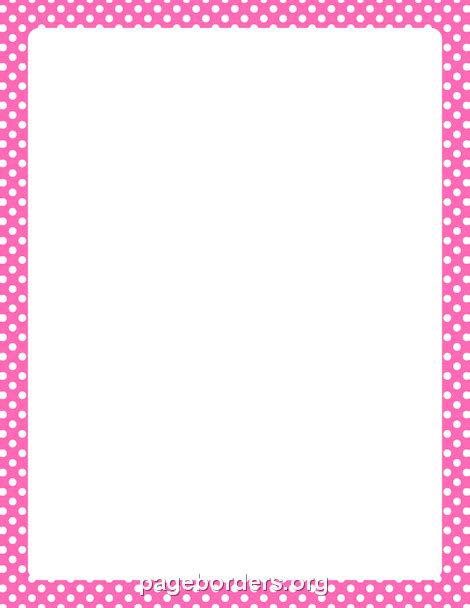 Pretty Hot Pink Borders