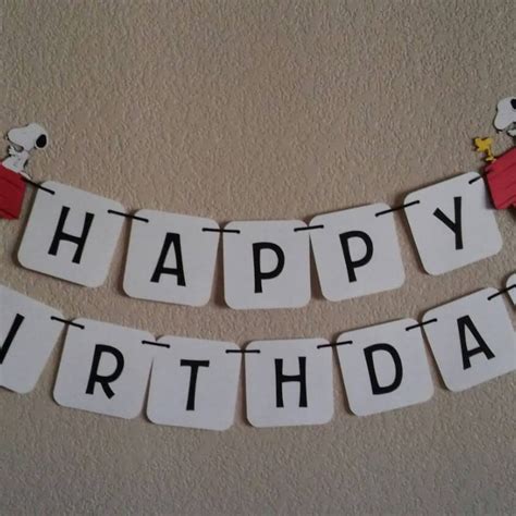Snoopy Birthday Decorations Etsy