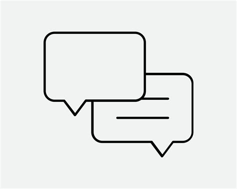 Dialogue Chat Box Icon Talk Speech Bubble Message Communication Text Forum Black White Sign