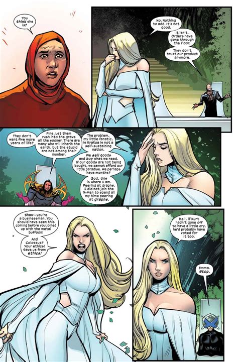 Comic Con De Emma Frost Commentary Emma Frost A Note From The White