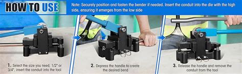 Sdsnte Dual Size Conduit Offset Bender 2 In 1 Both ½“and ¾” Emt