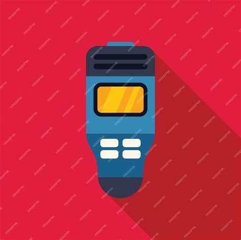 Premium Vector Electronic Device With Screen And Buttons Displaying Important Information