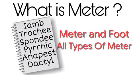What Is Meter In Poetry All Types Of Meter Iamb Trochee Spondee Pyrrhic Anapest Dactyl