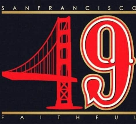 San Francisco 49ers Logo In Red And Black