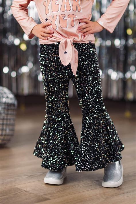 Best Year Yet Sequin Bell Bottom Set Girls New Years Clothing