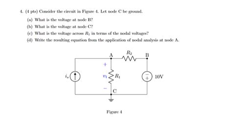 Solved Pts Consider The Circuit In Figure Let Node Chegg