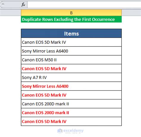 How To Highlight Duplicate Rows In Excel 3 Ways ExcelDemy