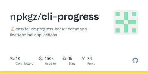 GitHub Npkgz Cli Progress Easy To Use Progress Bar For Command Line Terminal Applications